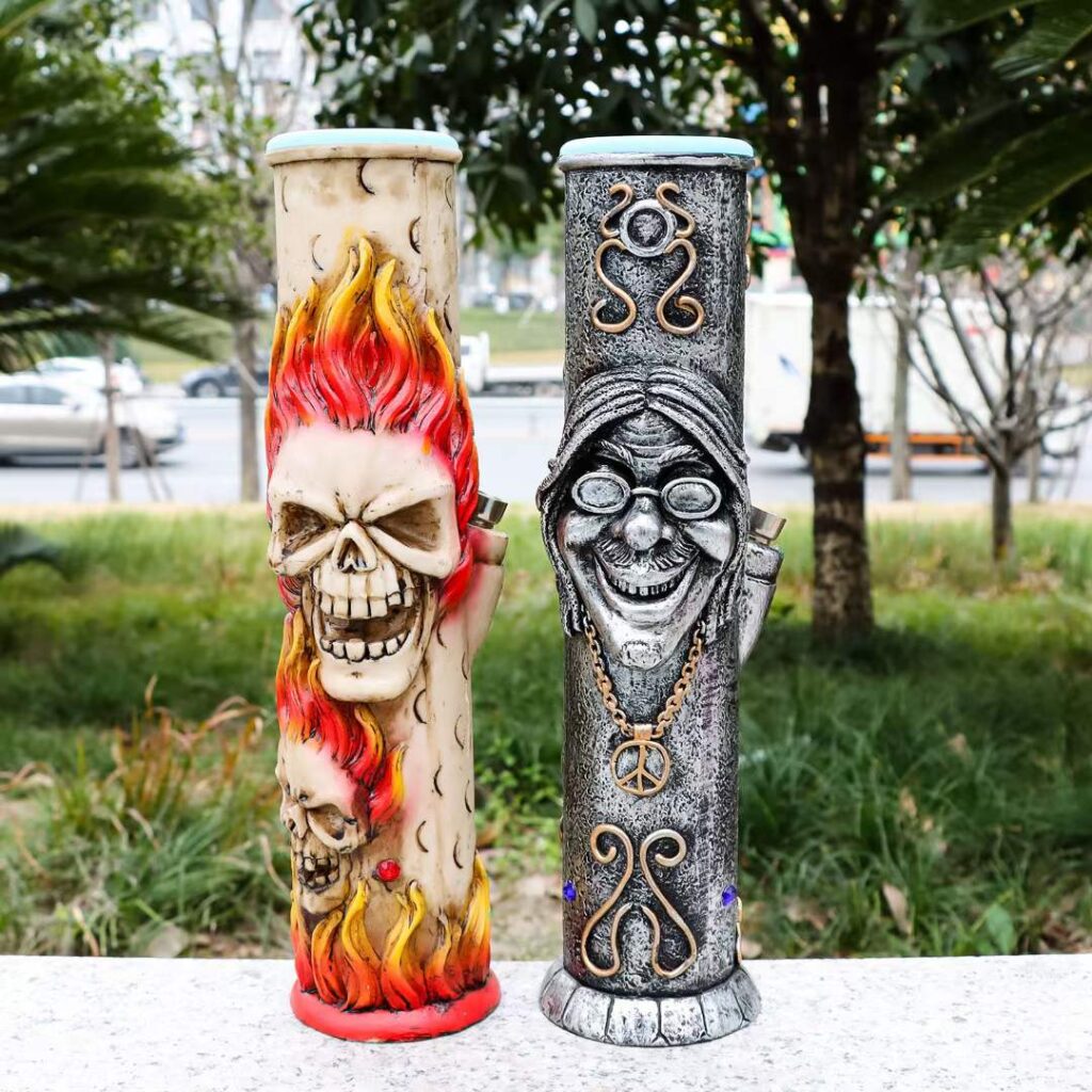 New resin water pipes gum Hookah acrylic BONG 26CM resin hookah tobacco ...
